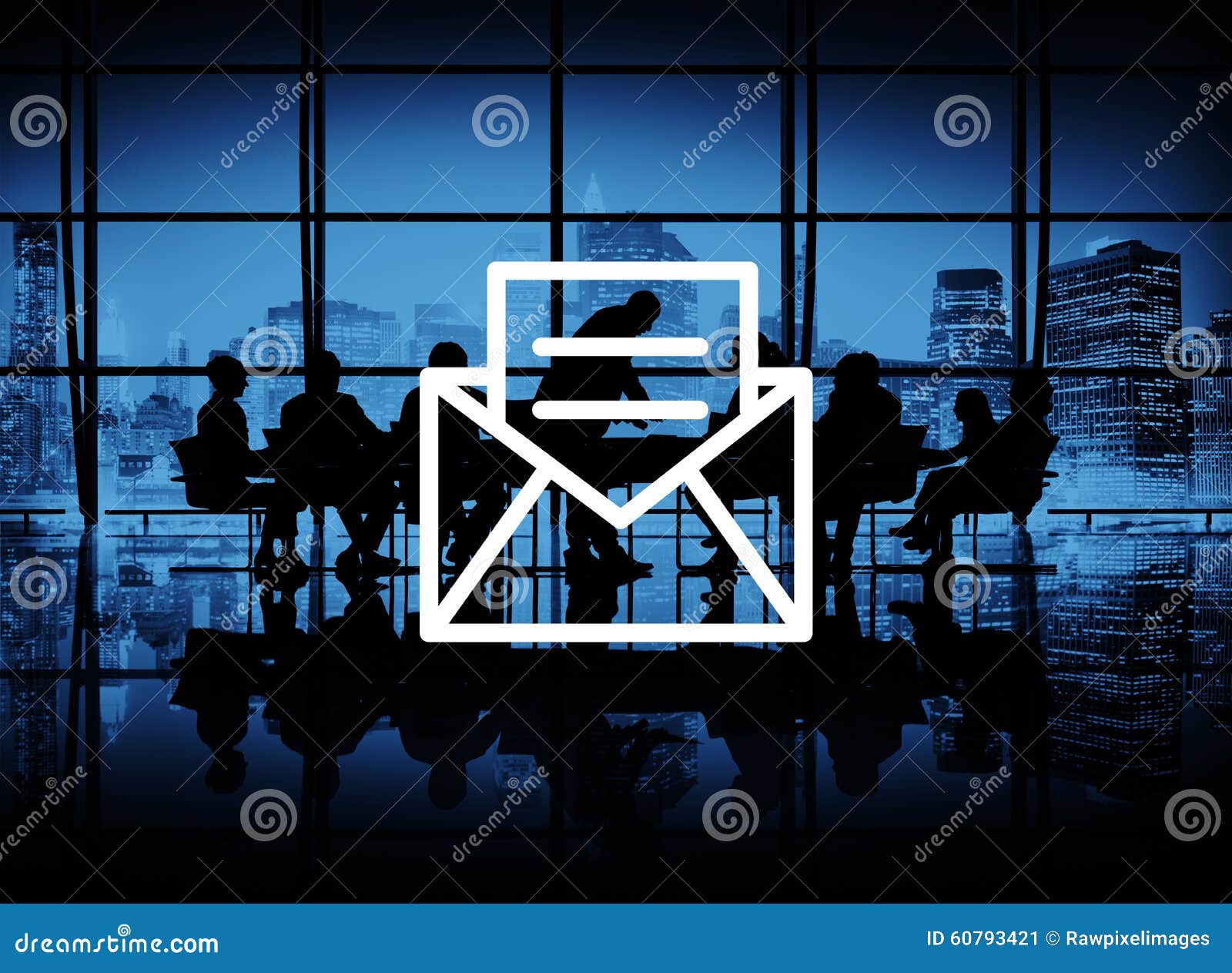 Email Message Icon Communication Letter Concept Stock Illustration ...
