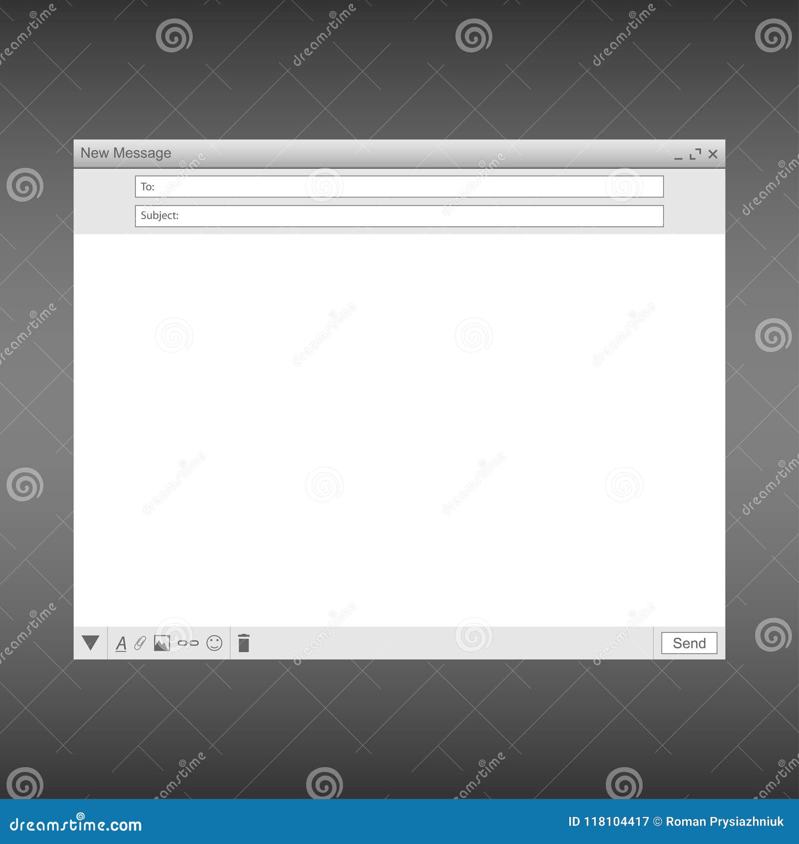 Web Page User Interface Template. Social Network Website Browser Window. UI Design In Flat Style ...