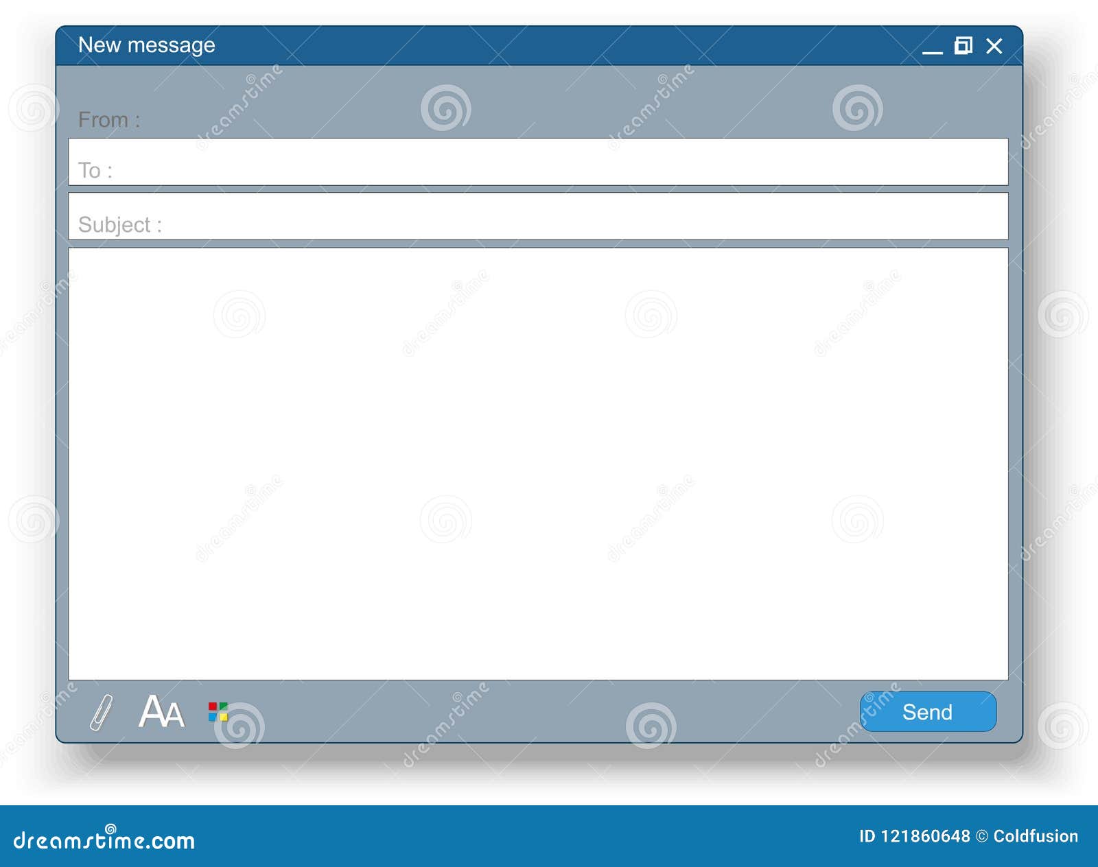 Email Message. Vector Illustration Stock Vector - Illustration of ...