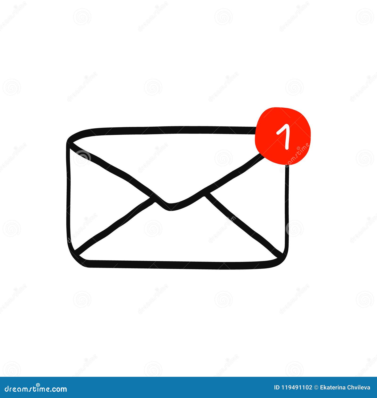 Email minimalistic logo stock vector. Illustration of announcement ...