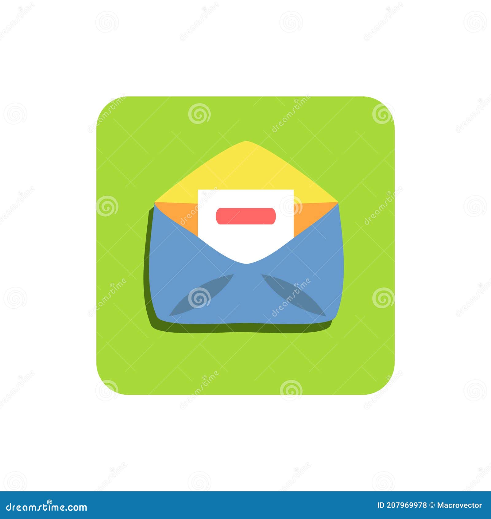 Email Mobile Icon stock illustration. Illustration of ecommerce - 207969978