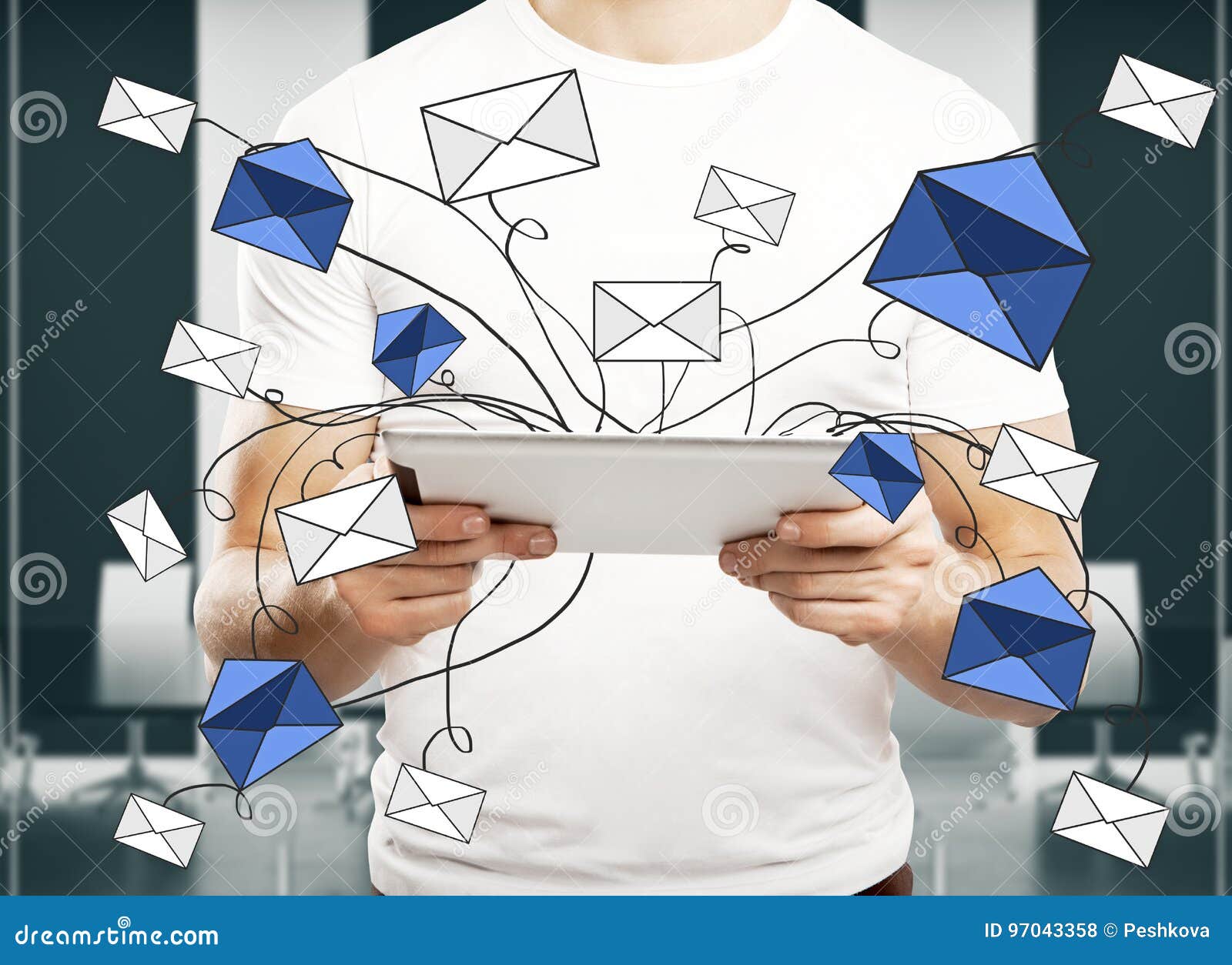 Email networking concept stock photo. Image of mail, concept - 97043358