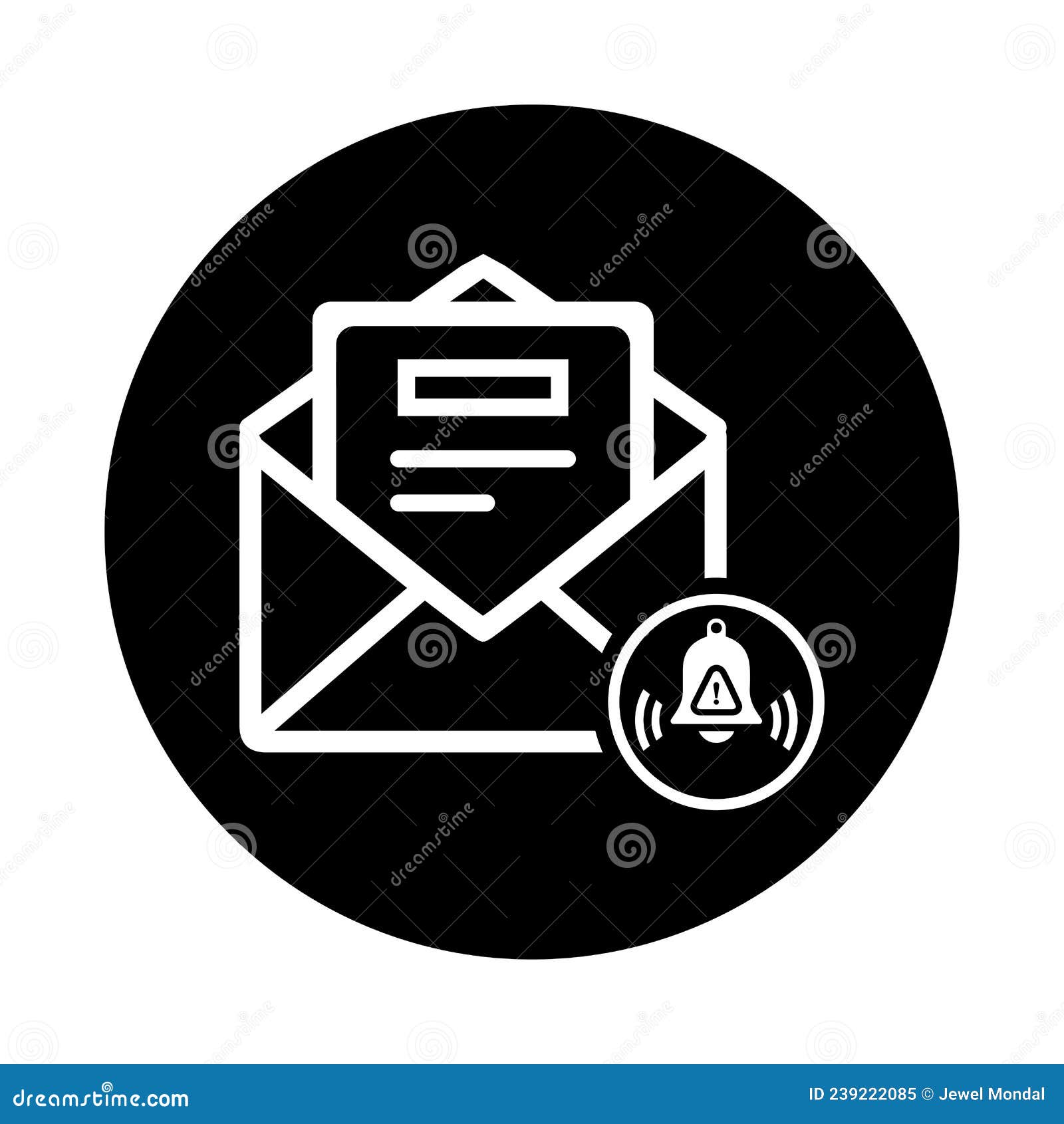Email, Notification, Alert Icon. Black Vector Sketch. Stock Vector ...