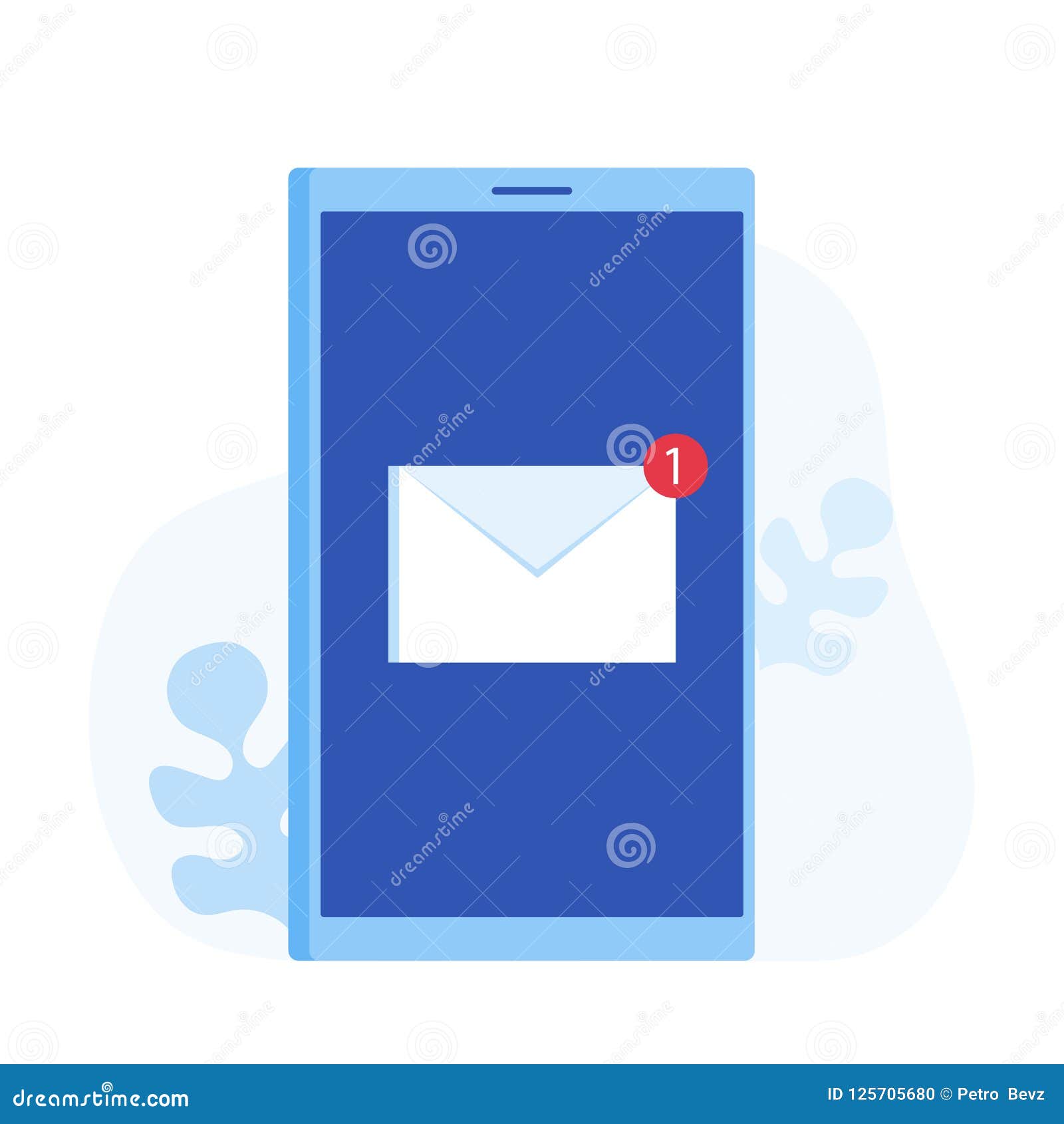 Email Notification Concept. New Email on the Smartphone Screen Stock ... Email Notification Concept. New Email on the Smartphone Screen Stock ...