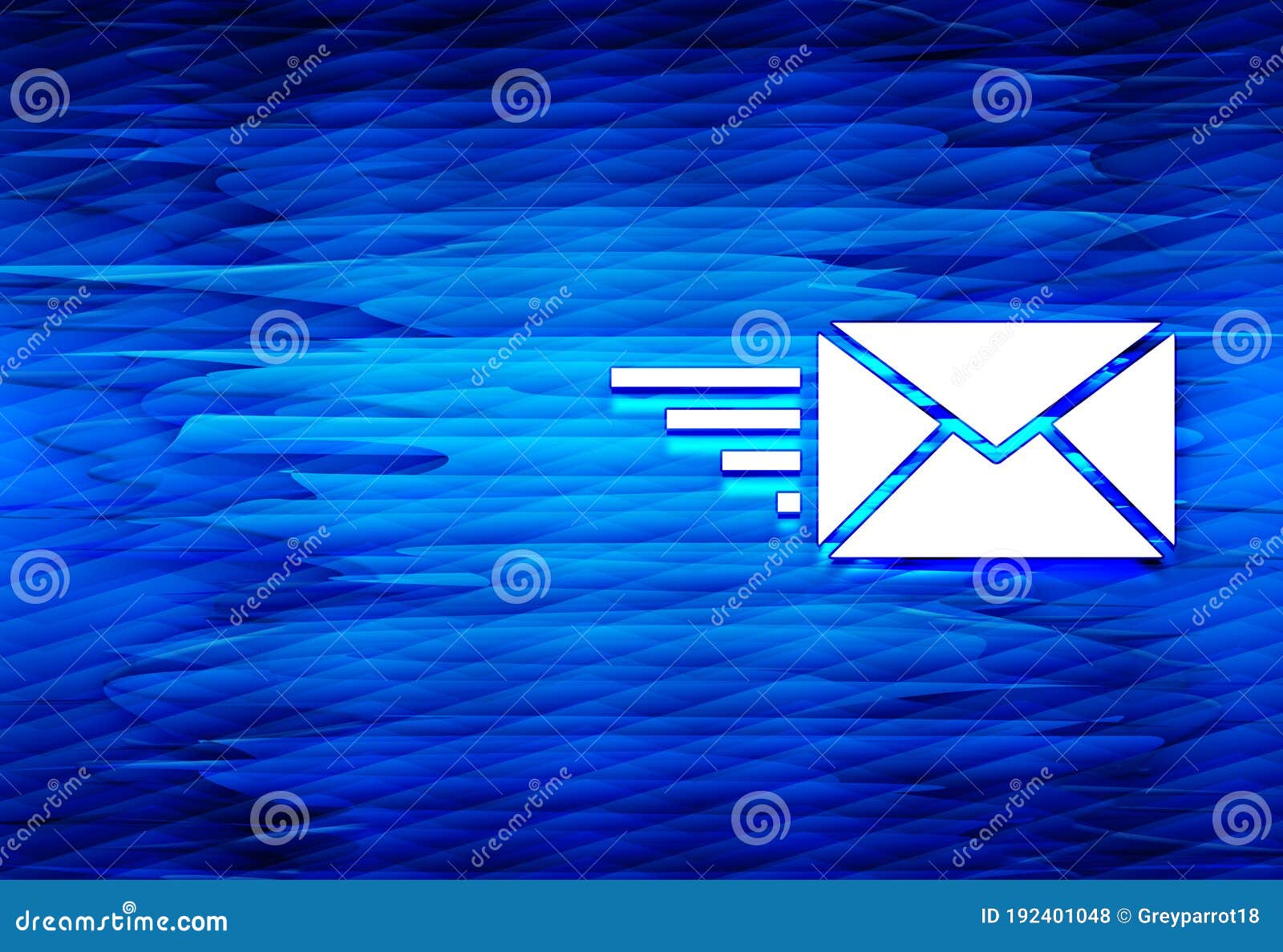 Email Option Icon Aqua Wave Abstract Blue Background Illustration Stock ...