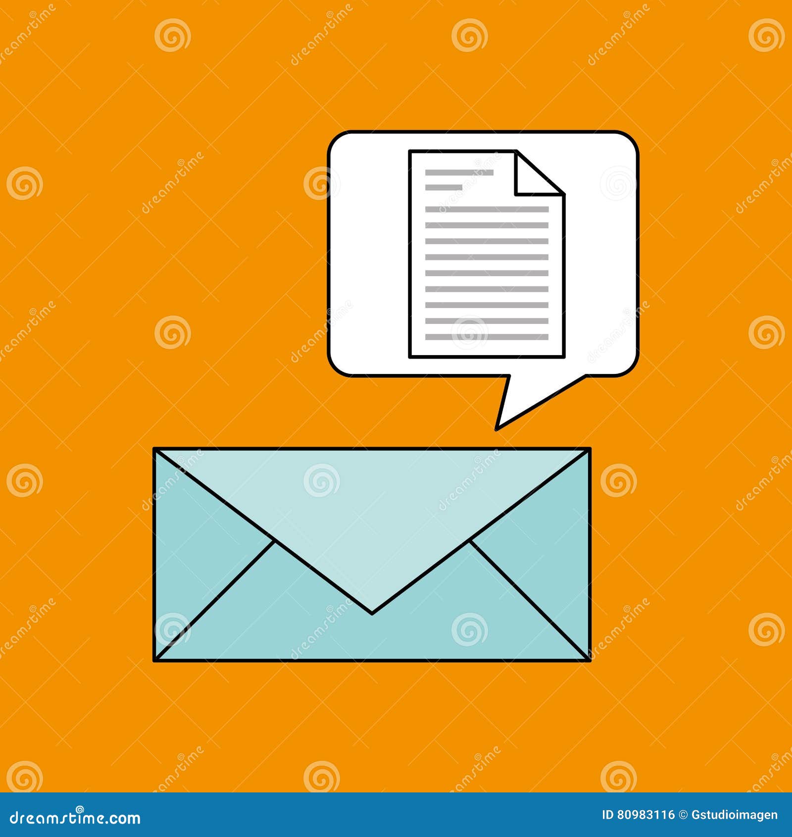 Email Paper Document File Design Stock Vector - Illustration of office ...