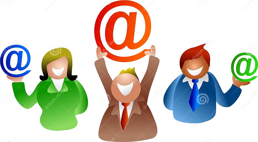 Email people stock illustration. Illustration of concepts - 436417