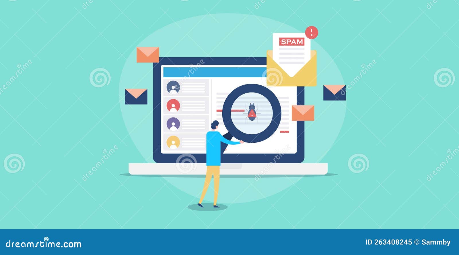 Email Phishing Icon Cartoon Vector | CartoonDealer.com #224420099