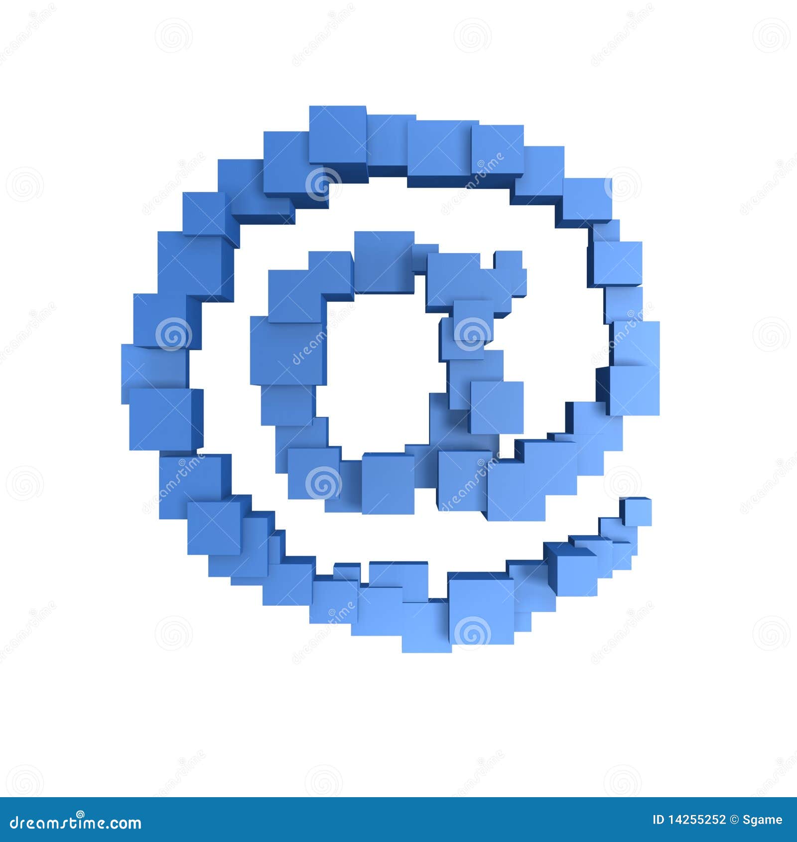 Email pixel box symbol stock illustration. Illustration of digital ...