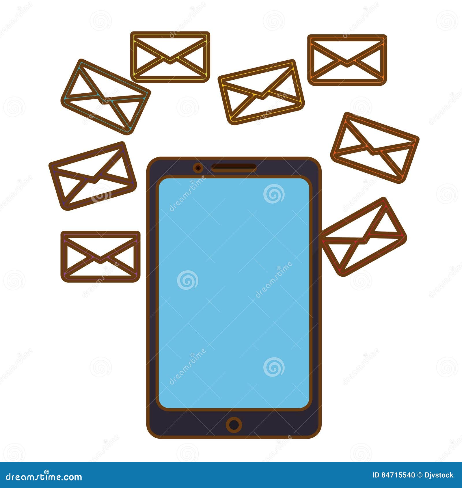 Email related icons image stock illustration. Illustration of icon ...