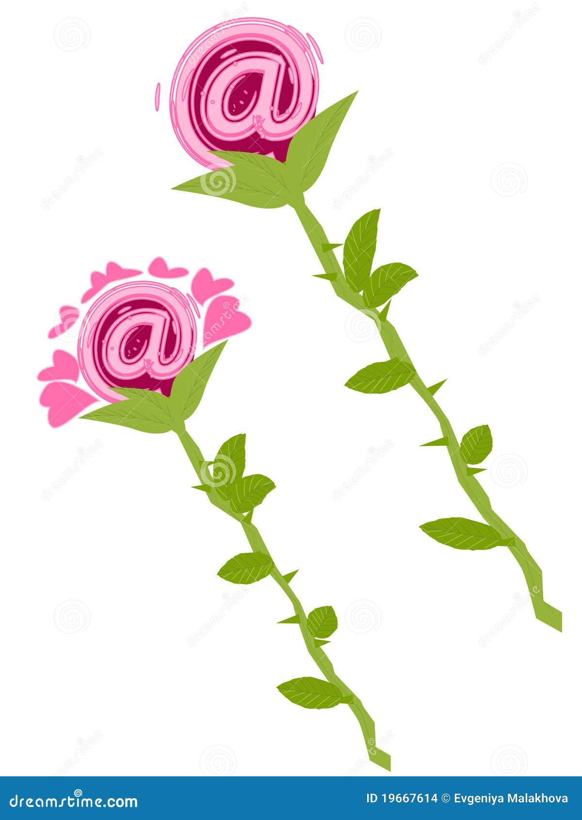 Email Roses stock vector. Illustration of pattern, beauty - 19667614