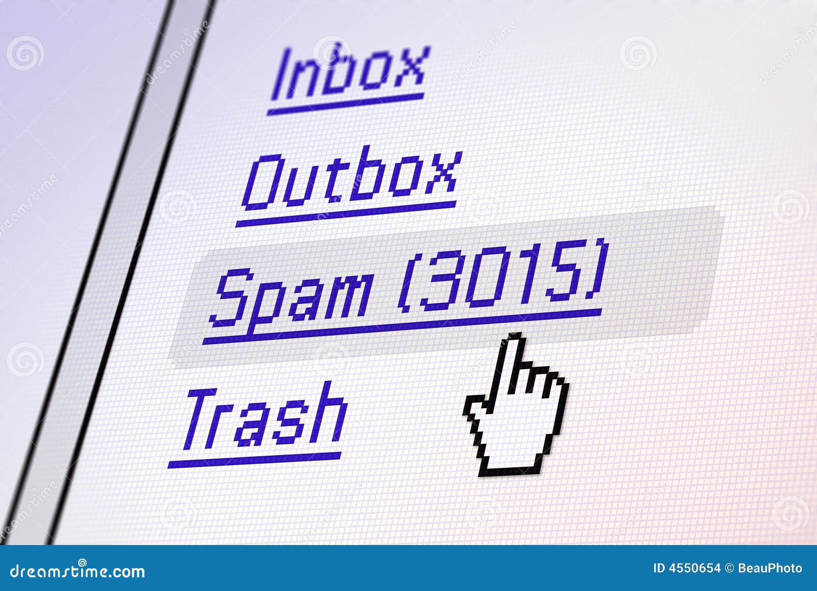 Email screen stock photo. Image of unsolicited, cursor - 4550654