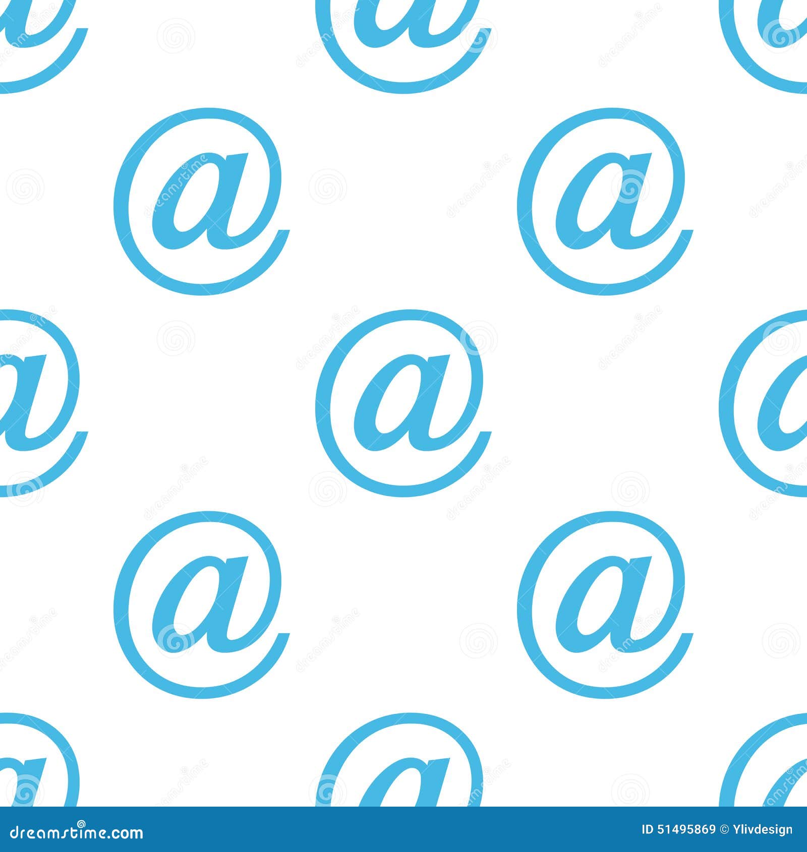 Email seamless pattern stock vector. Illustration of sample - 51495869