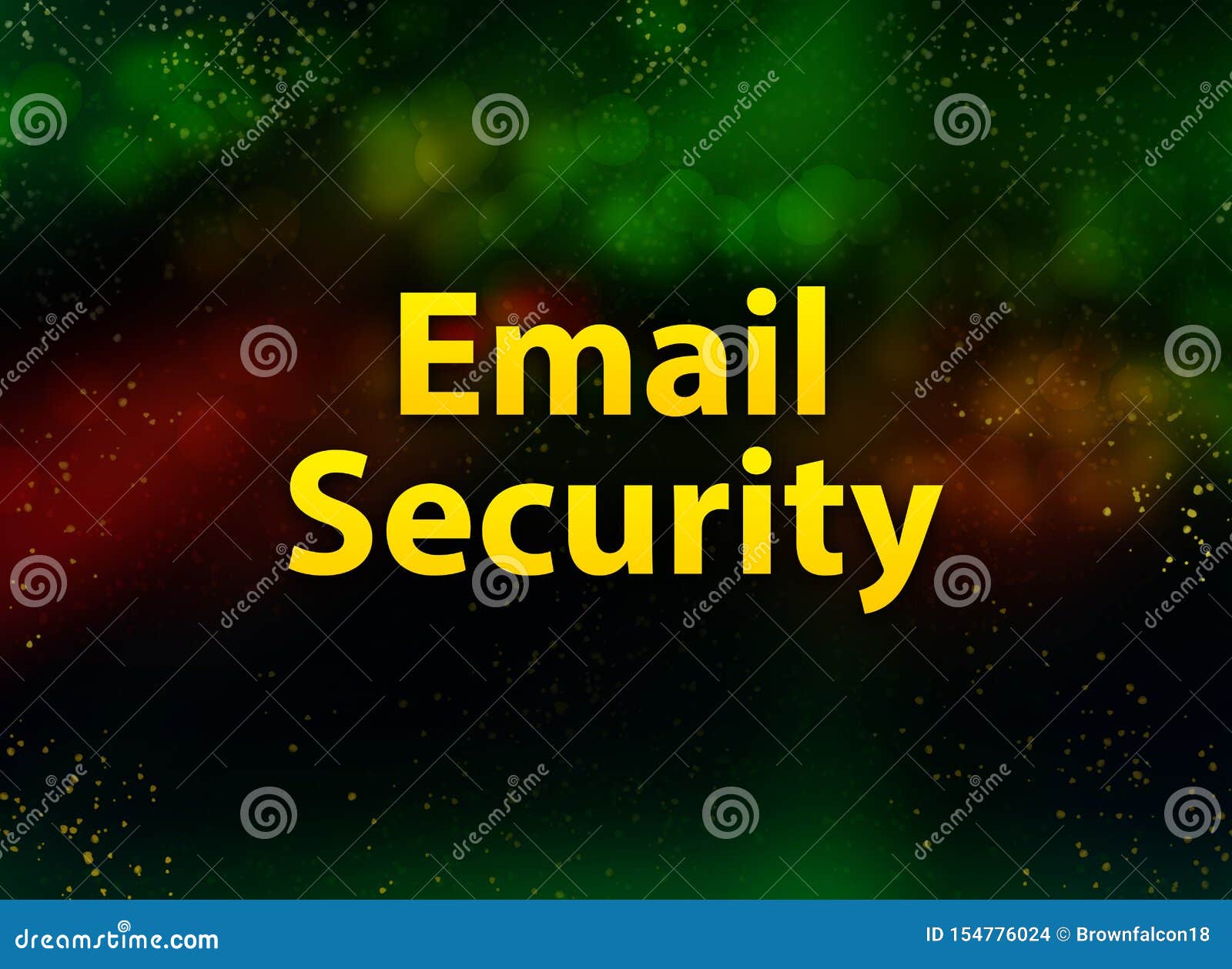 Email Security Abstract Bokeh Dark Background Stock Illustration ...