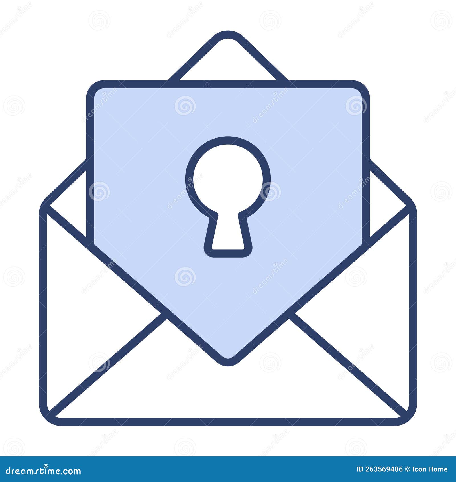 Email Security Icon Modern Illustration Stock Vector - Illustration of ...