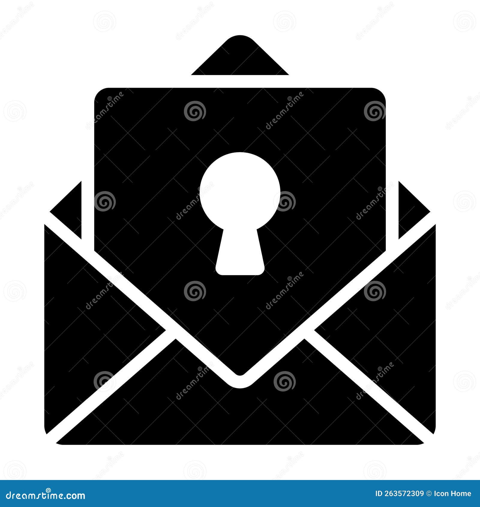 Email Security Icon Modern Illustration Stock Vector - Illustration of ...