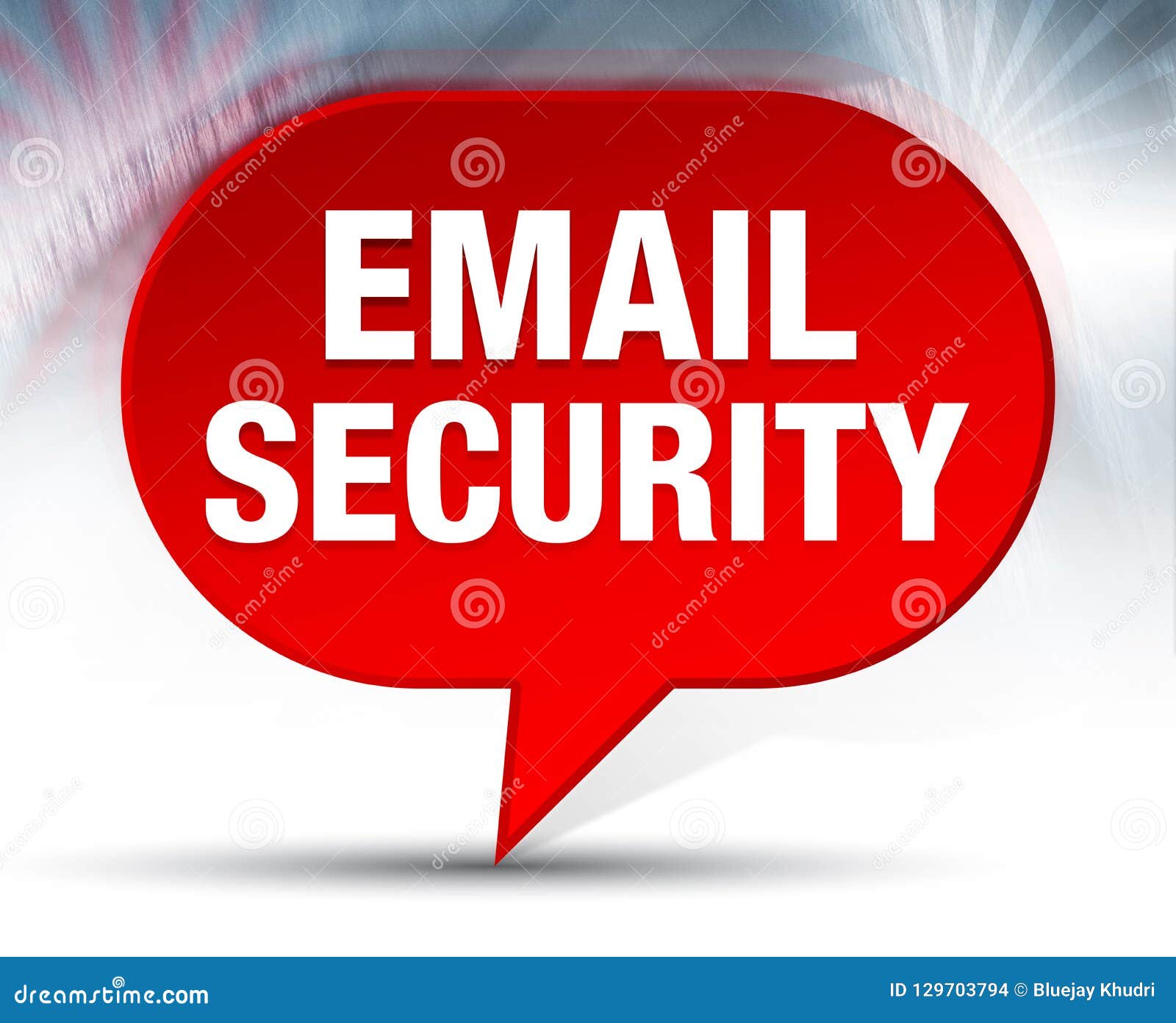 Email Security Red Bubble Background Stock Illustration - Illustration ...
