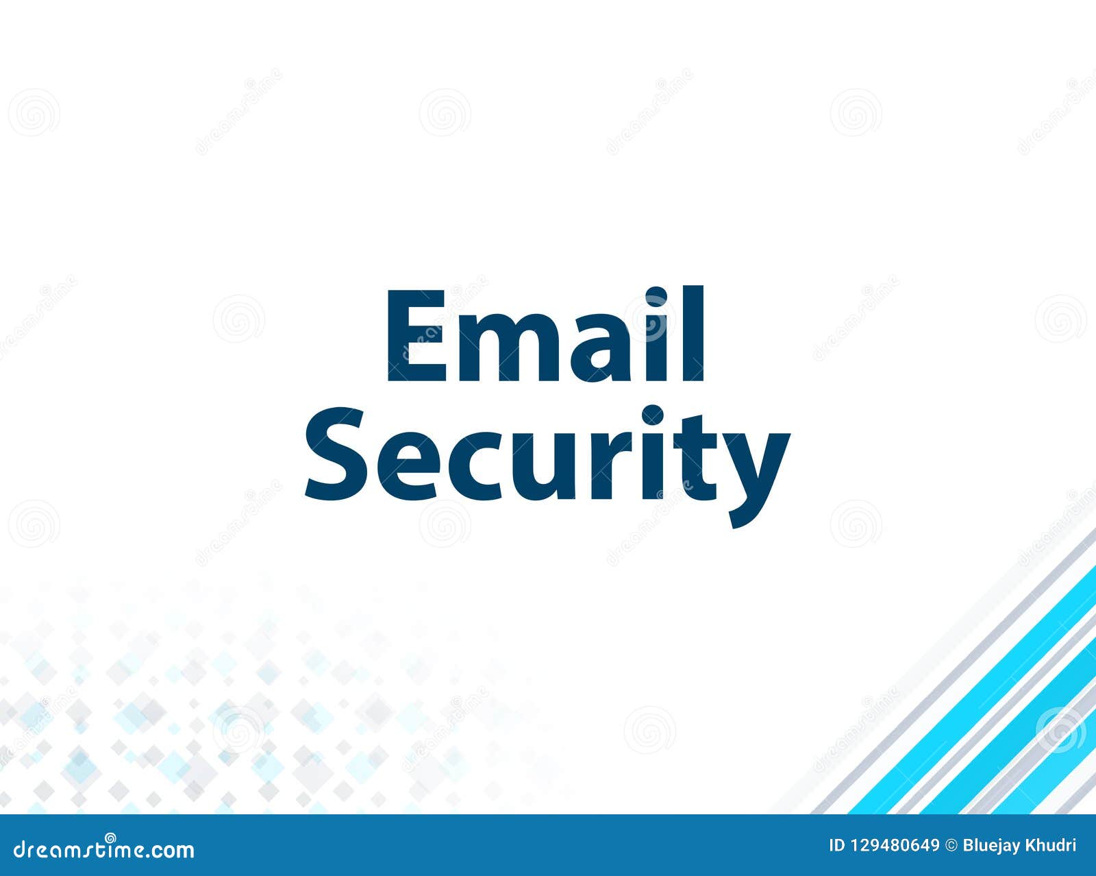 Email Security Modern Flat Design Blue Abstract Background Stock ...