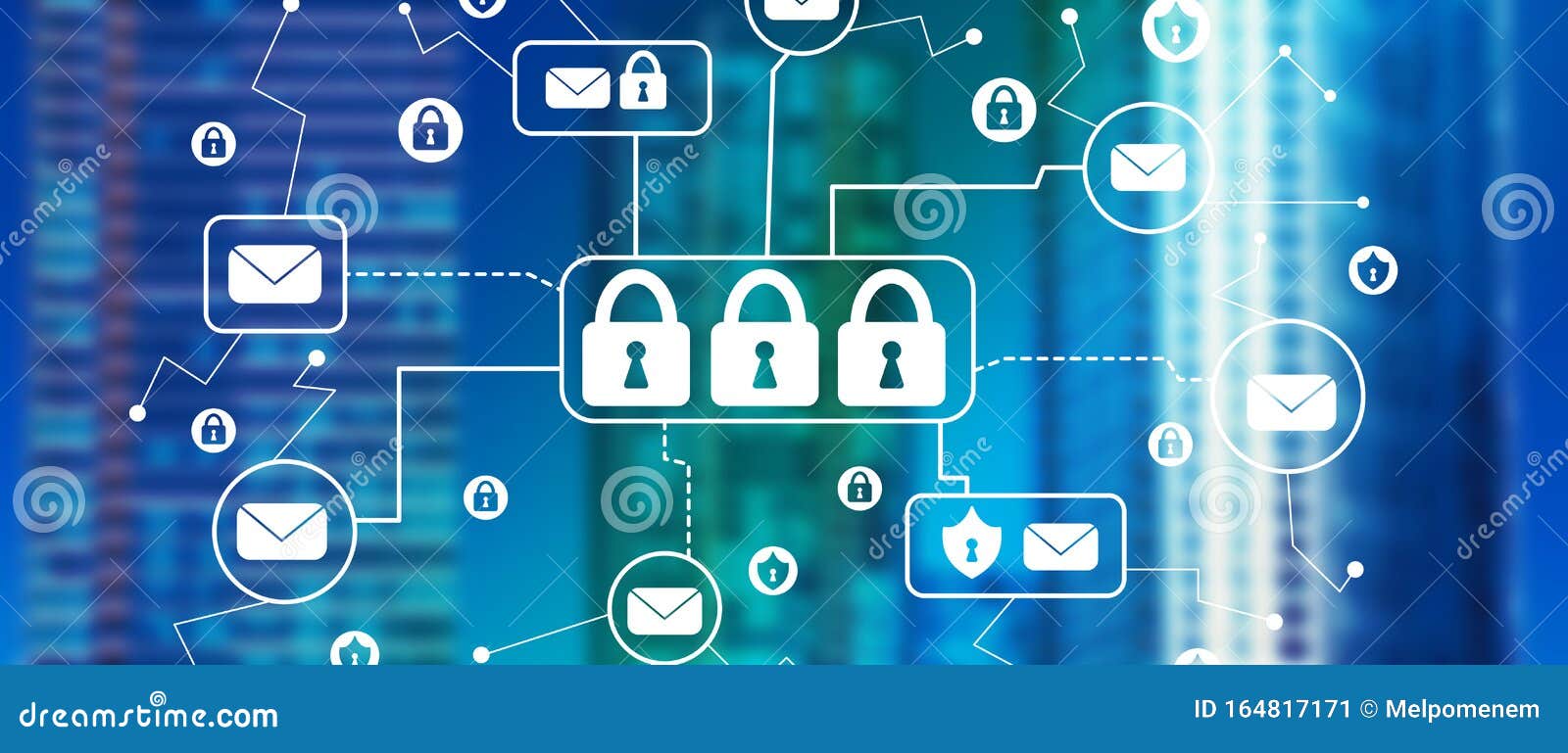 Email security theme stock image. Image of connection - 164817171