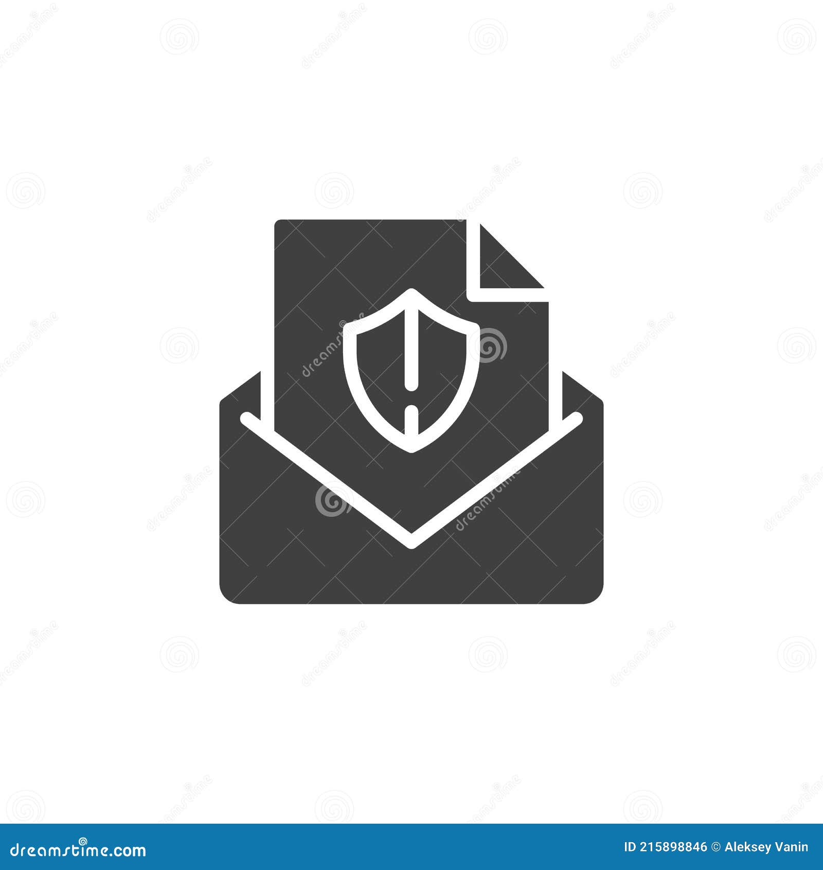Email security vector icon stock vector. Illustration of clipart ...
