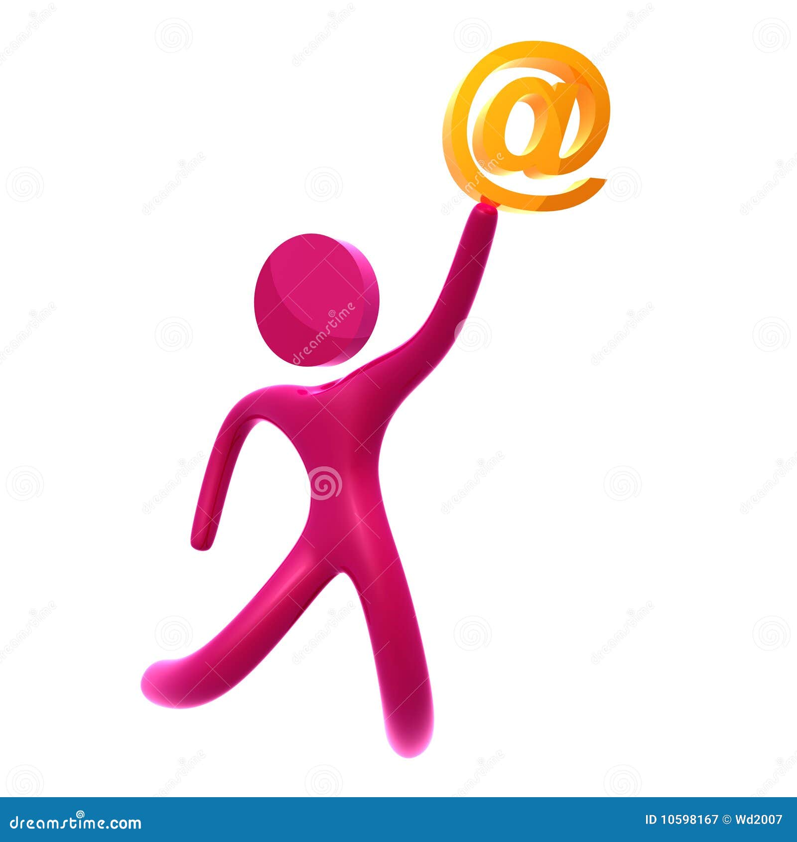 Email Send and Receive 3d Icon Stock Illustration - Illustration of ...