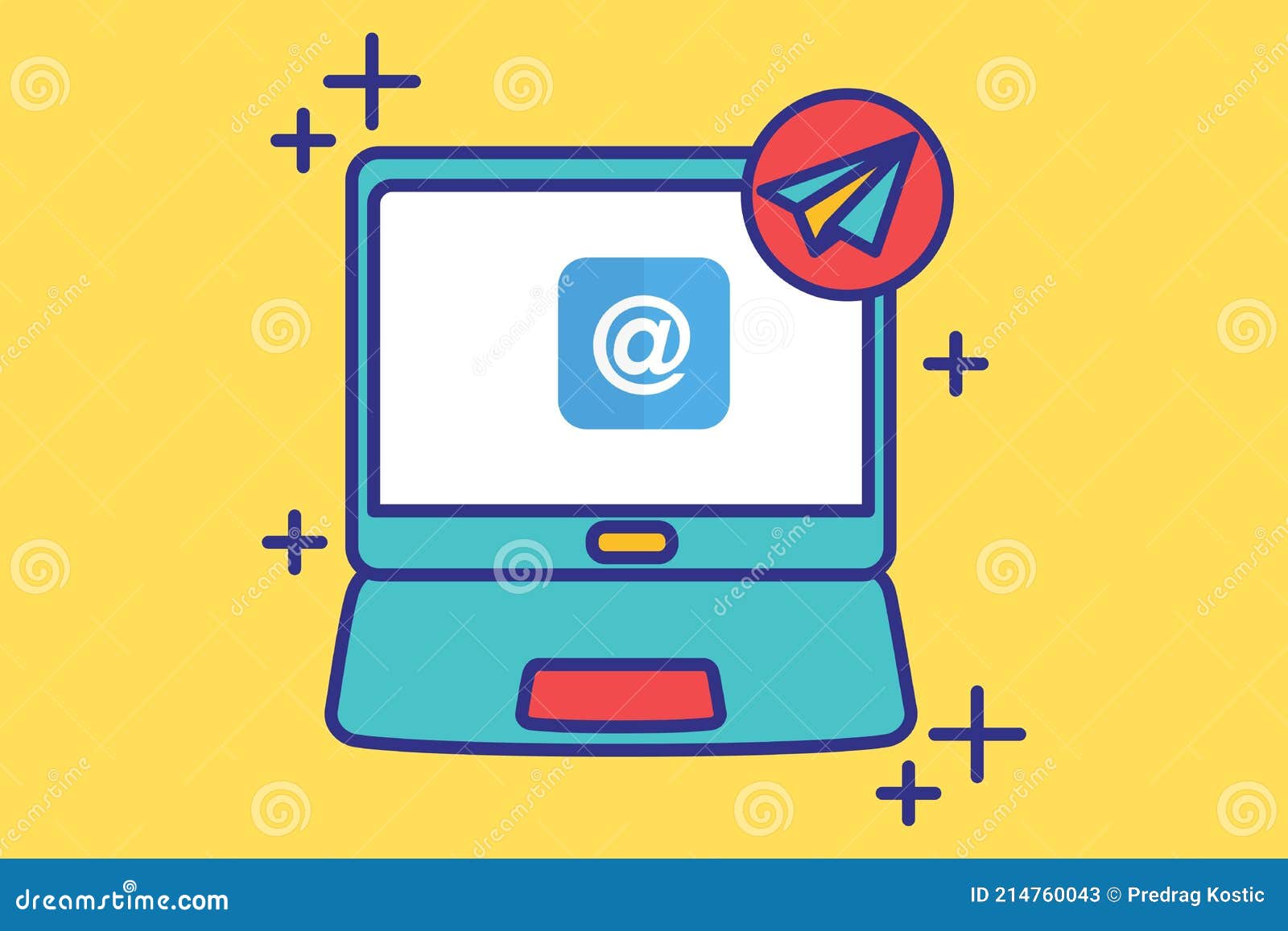 Email sent stock illustration. Illustration of sign - 214760043