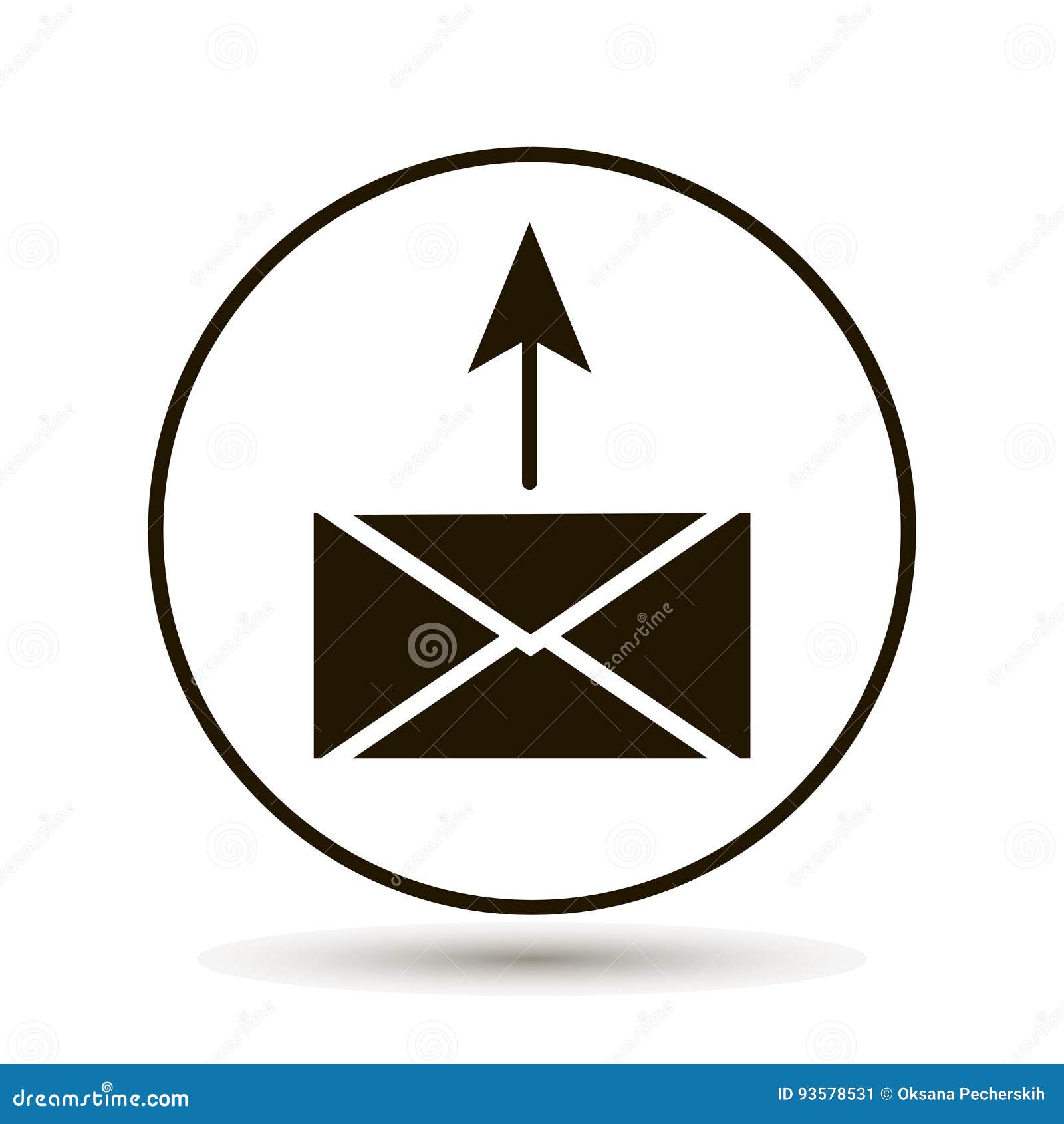 Email Sent Or Received Icon Concept. Envelope With Check Mark Vector ...