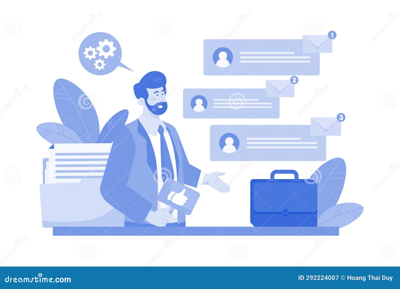 Email Service Allows Organization and Management of Messages Stock ...