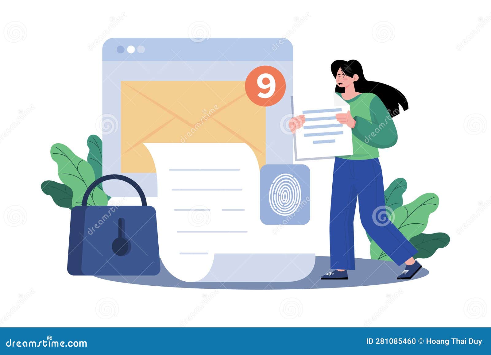 Email Service Providers Offer Secure Messaging Solutions Stock Vector ...