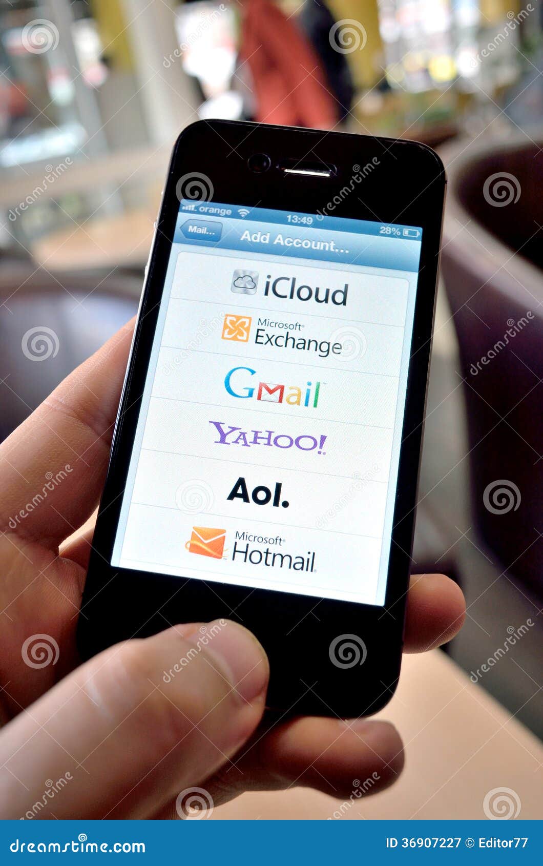 Email Services on New Smartphone Display Editorial Photography - Image ...