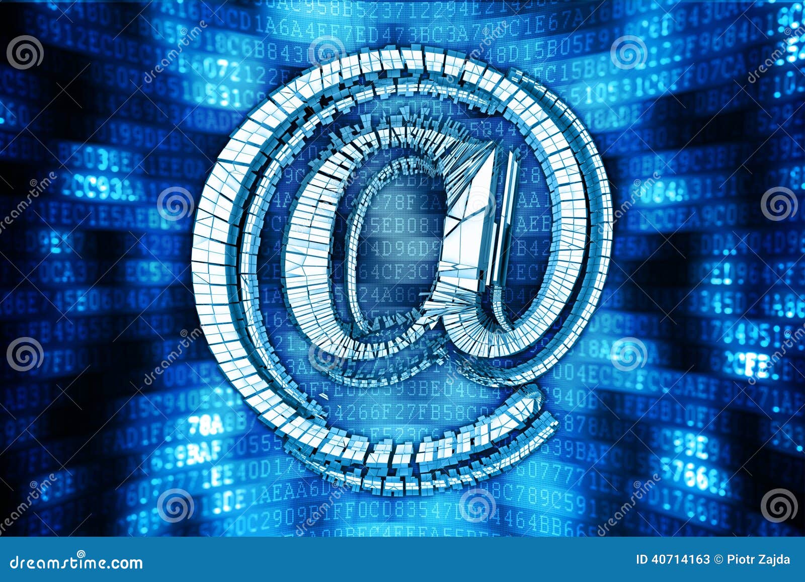 Email Sign Abstract stock illustration. Illustration of curved - 40714163