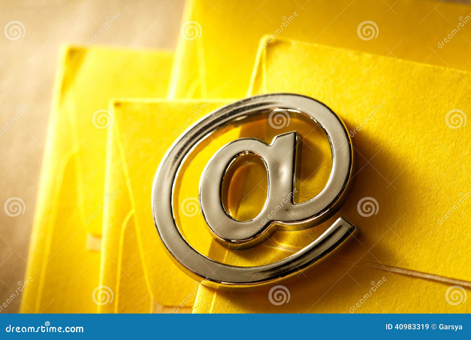 Email Sign on Blank Envelopes Stock Image - Image of international ...