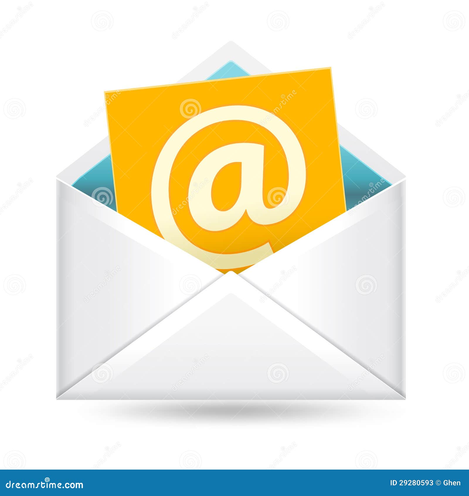 Email Sign Stock Illustration | CartoonDealer.com #11712019