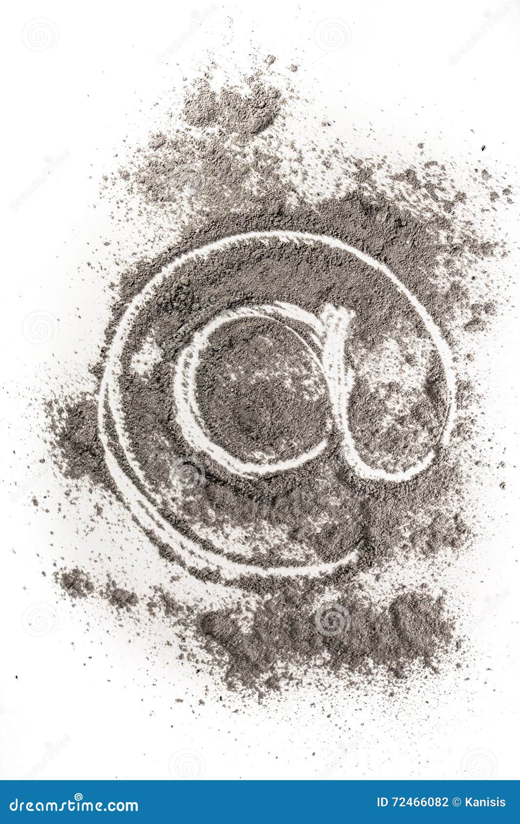 Email Sign Icon Drawing in Ash As Old Technology Stock Photo - Image of ...