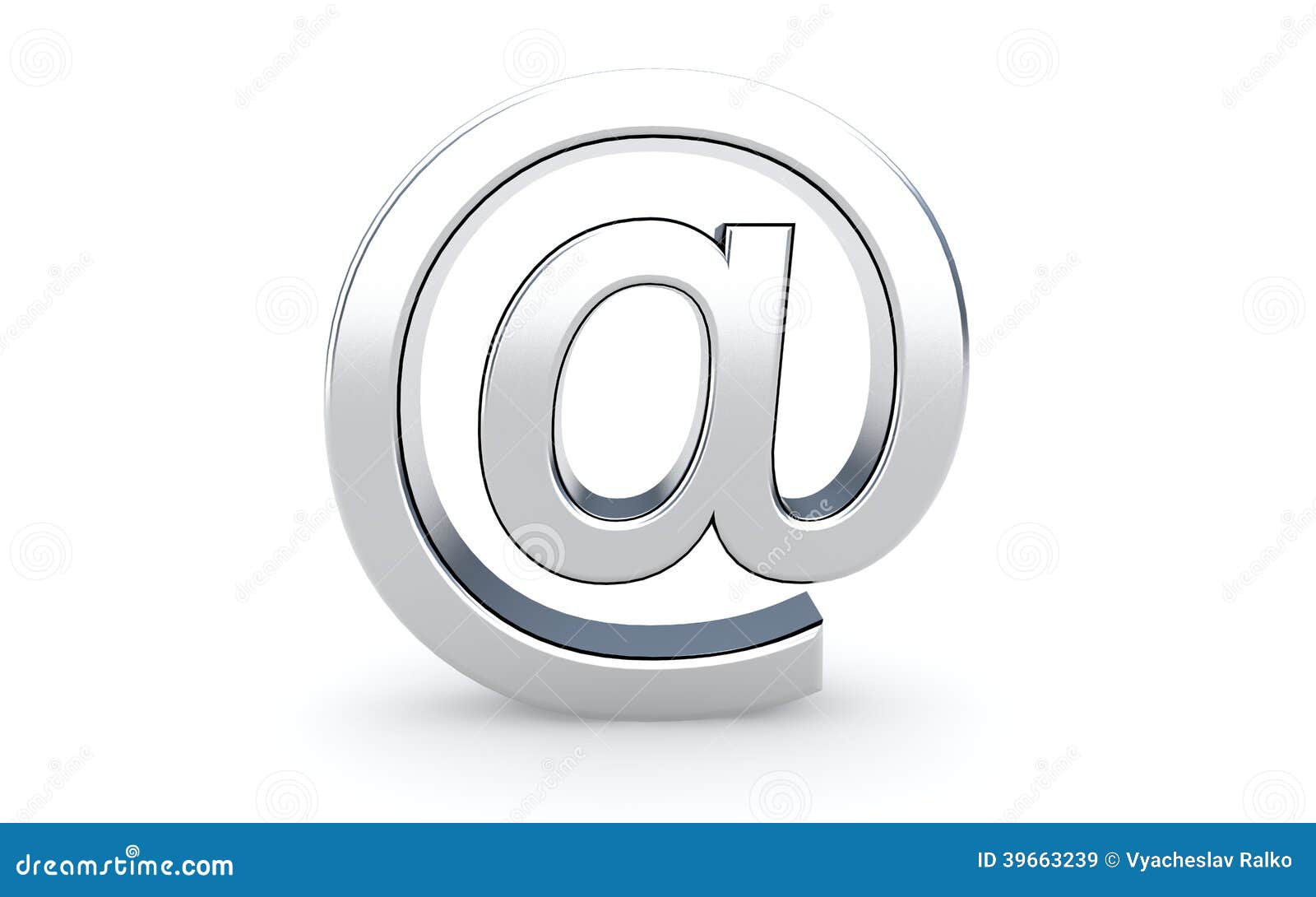 Email Sign Icon on the White. Stock Illustration - Illustration of ...