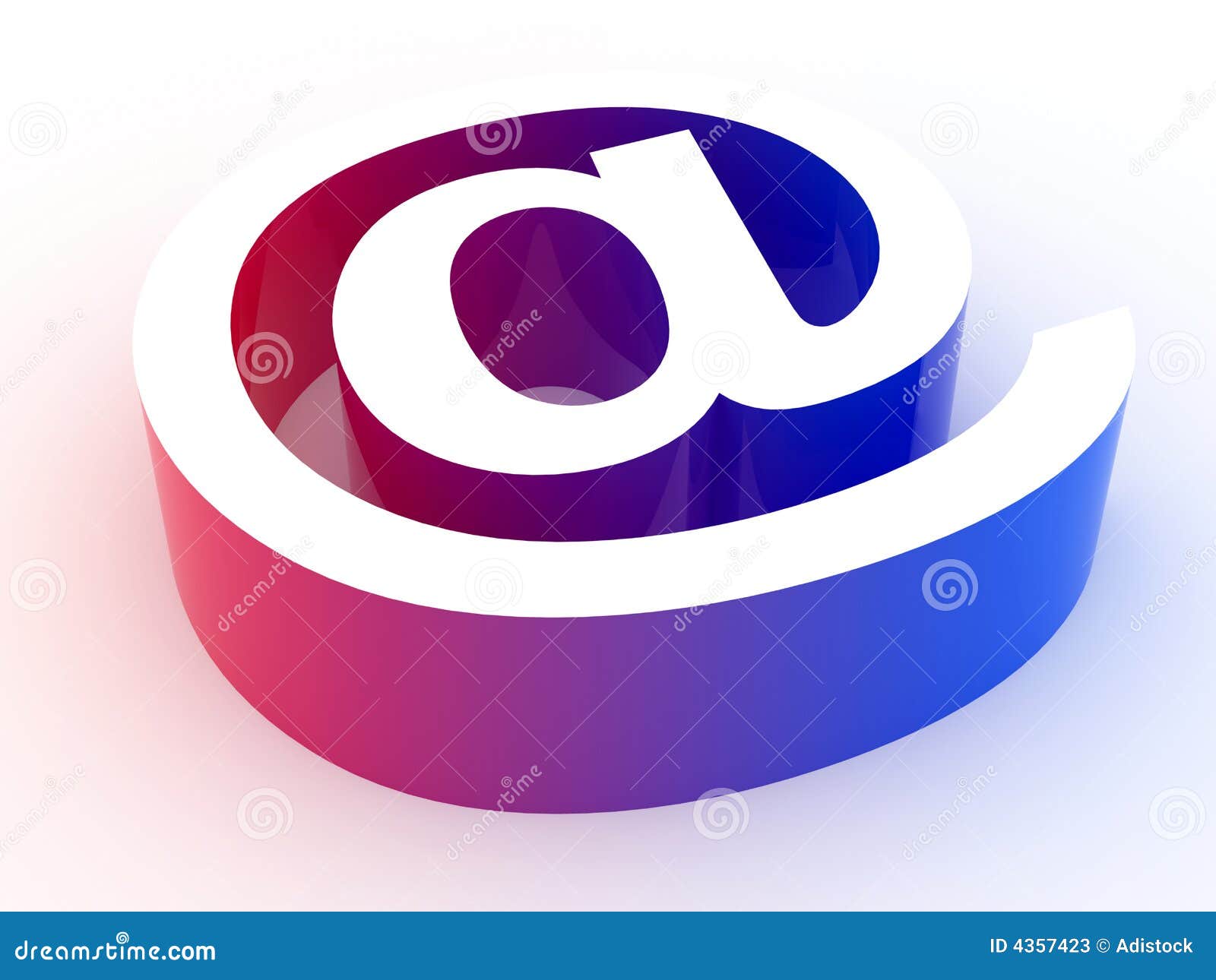 Email Sign. Rendered Image. Stock Illustration - Illustration of ...