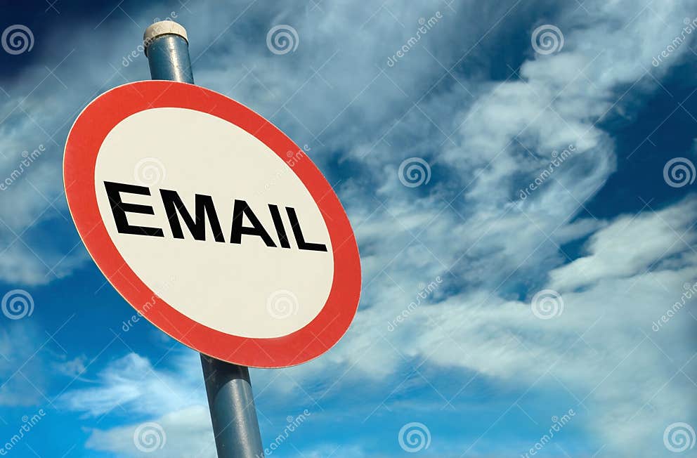 Email Signage stock photo. Image of electronic, code - 11260646