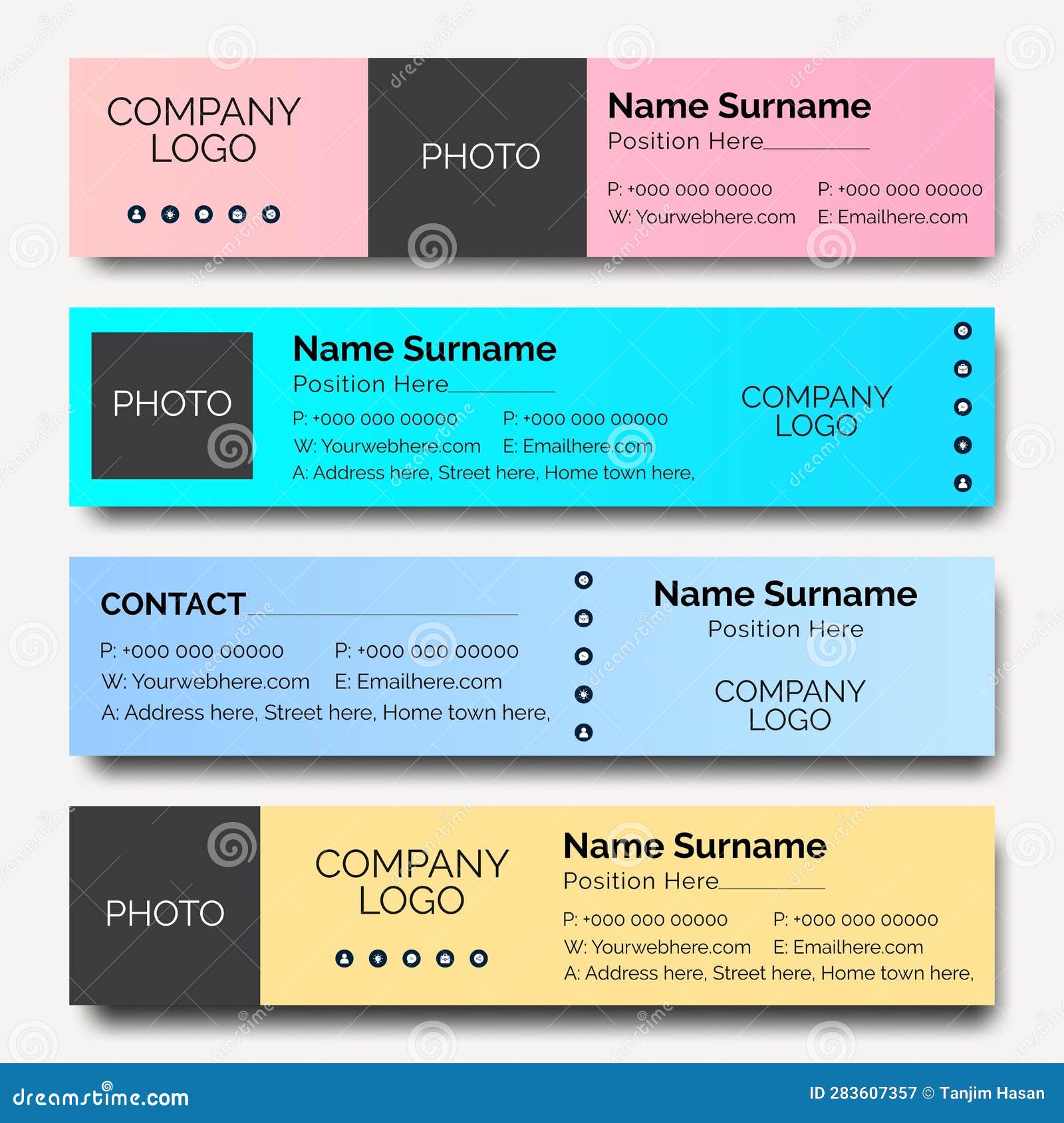 Email Signature Template, Email Signature Bundle, Different Type Email ... Email Signature Template, Email Signature Bundle, Different Type Email ...