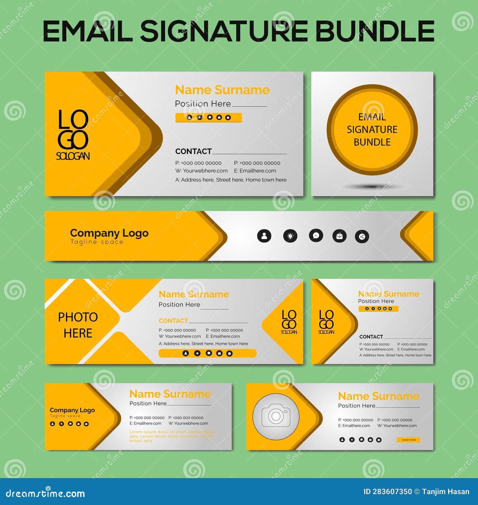 Email Signature Template, Email Signature Bundle, Different Type Email ... Email Signature Template, Email Signature Bundle, Different Type Email ...
