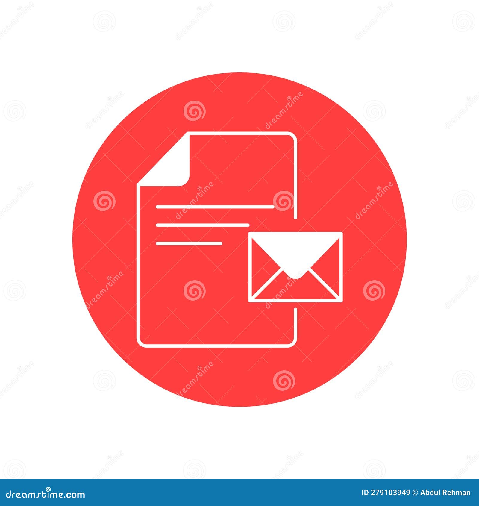 Email Sorting Vector Icon with Background Trendy Colors Stock Vector ...