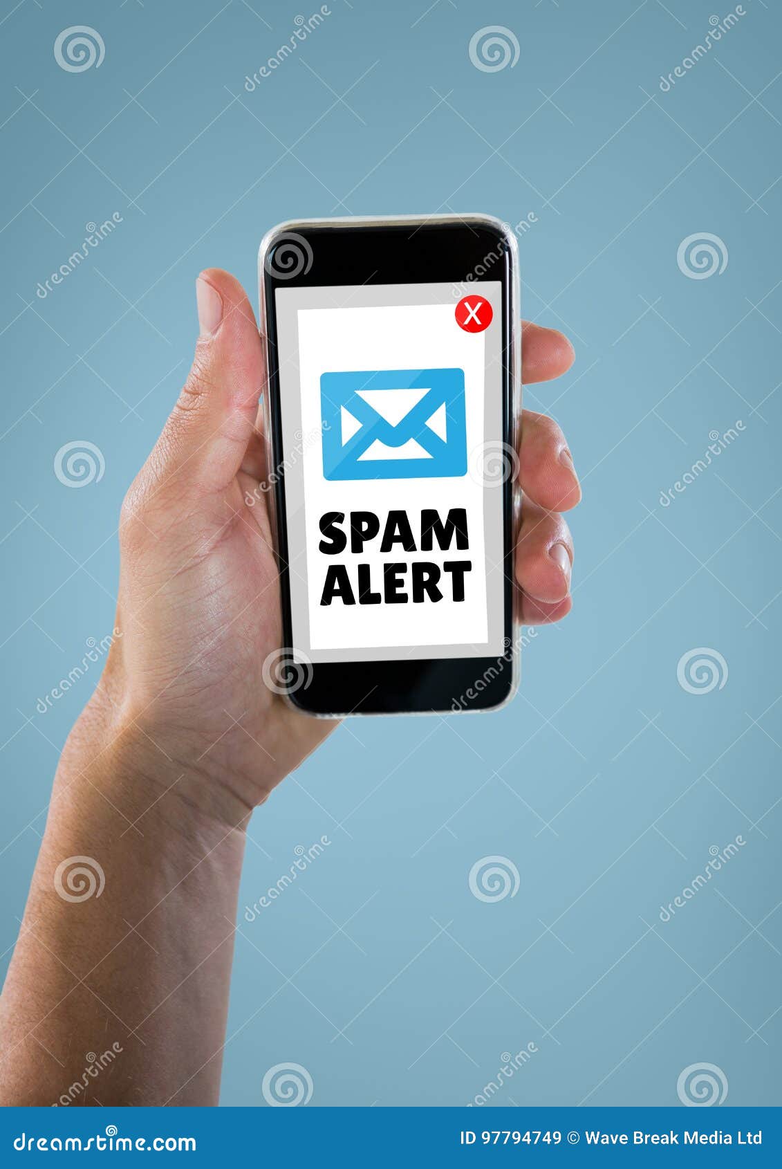 Email spam on the screen stock image. Image of person - 97794749