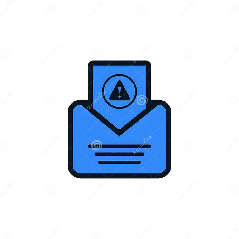 Email Spamming Icon, Spam Mailing, Wrong E-mail Address Icon Stock ...