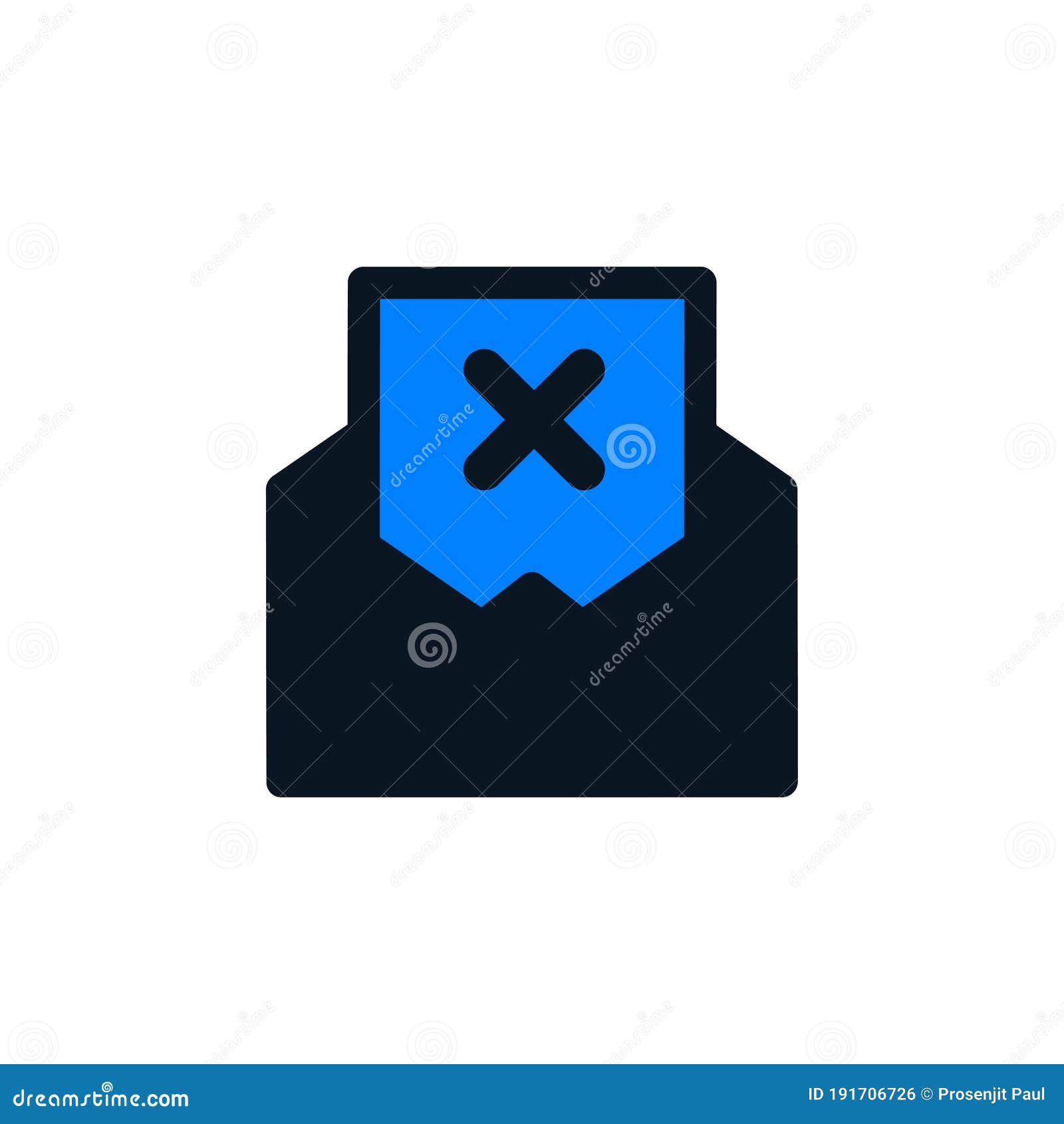 Email Spamming Icon, Spam Mailing, Wrong E-mail Address Icon Stock ...