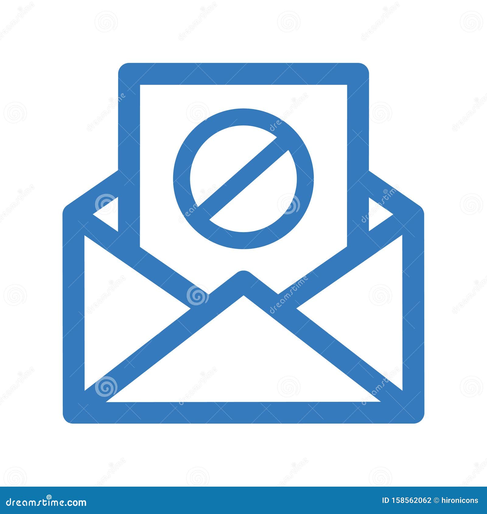 Email Spamming Icon, Spam Mailing, Wrong E-mail Address Stock ...