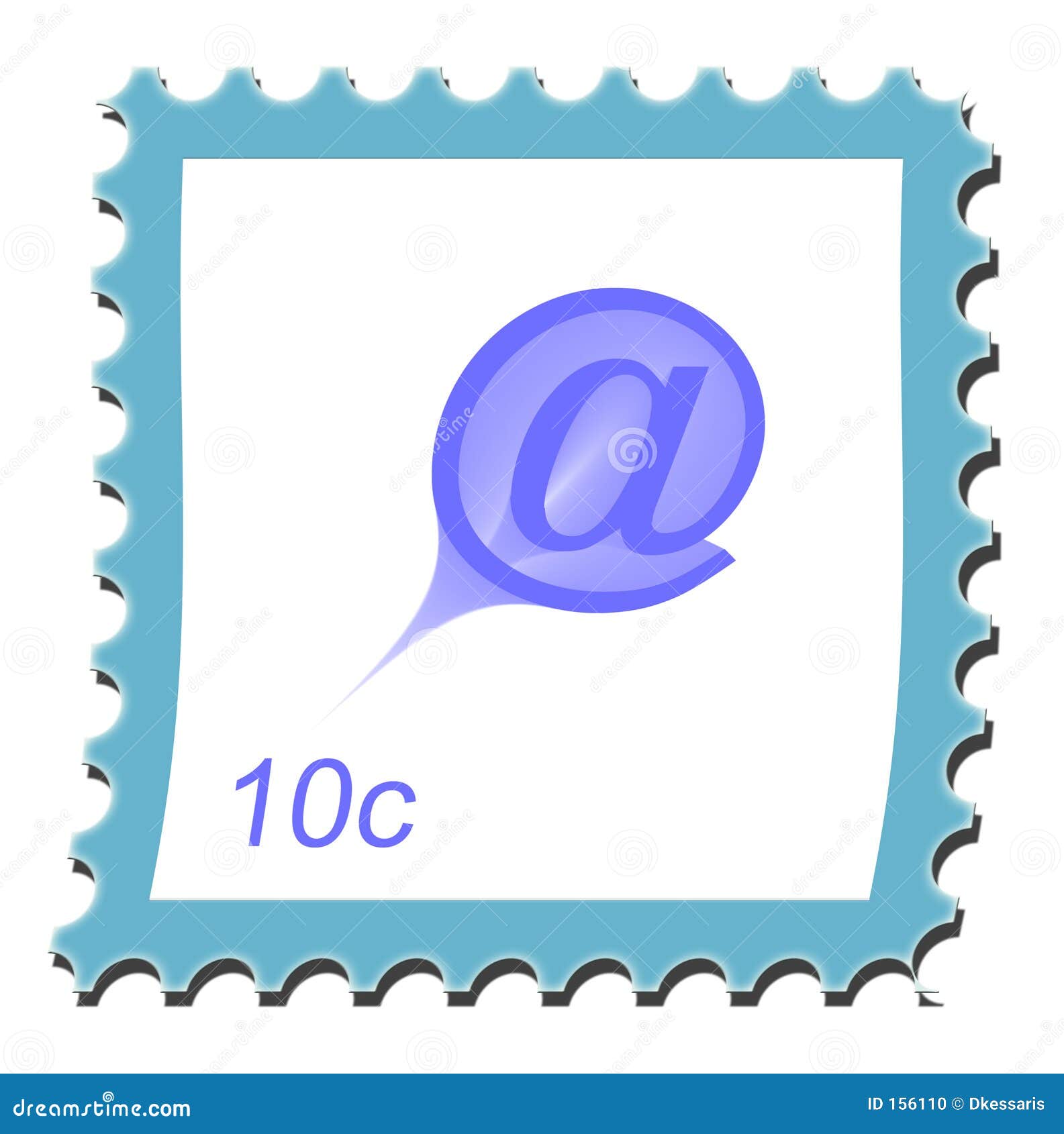 Email stamp stock illustration. Illustration of email, stamps - 156110
