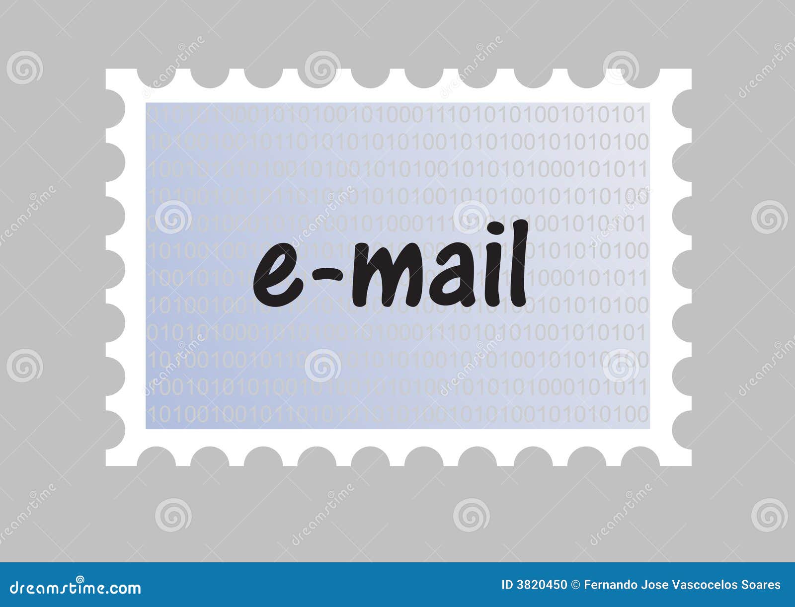 Email stamp stock vector. Illustration of intranet, vector - 3820450