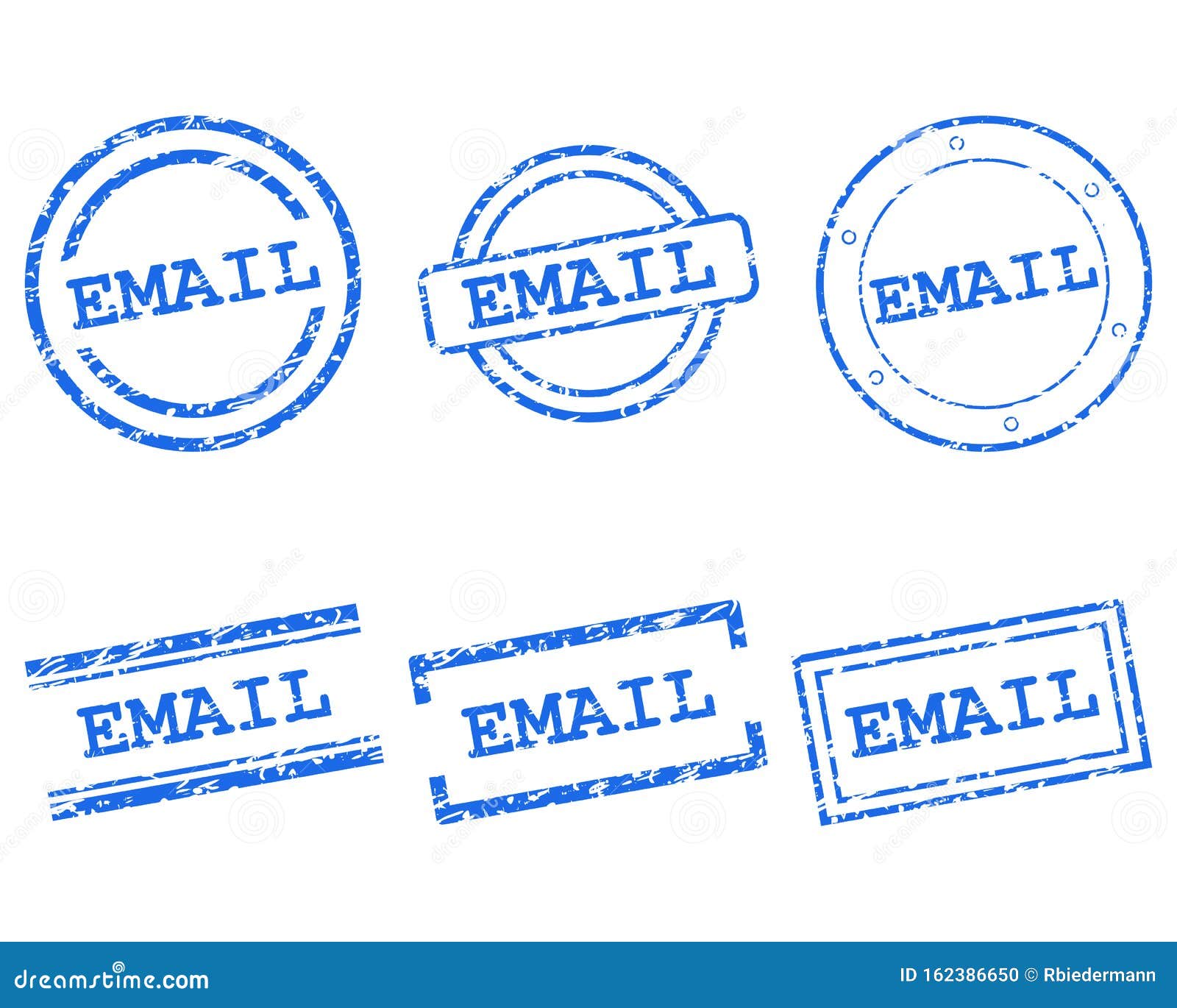 Email stamps stock vector. Illustration of button, email - 162386650