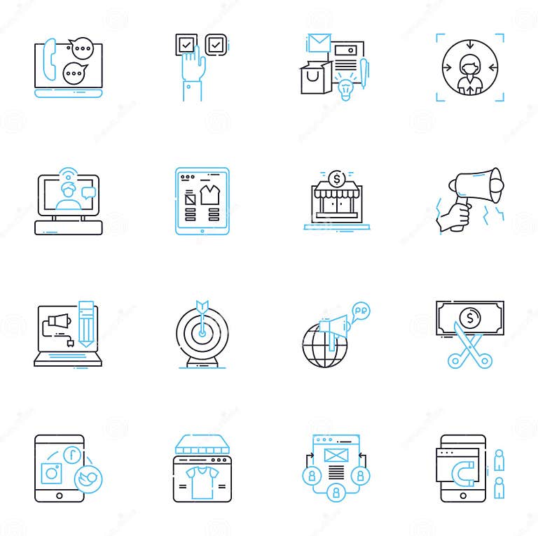 Email Strategy Linear Icons Set. Segmentation, Personalization ... Email Strategy Linear Icons Set. Segmentation, Personalization ...
