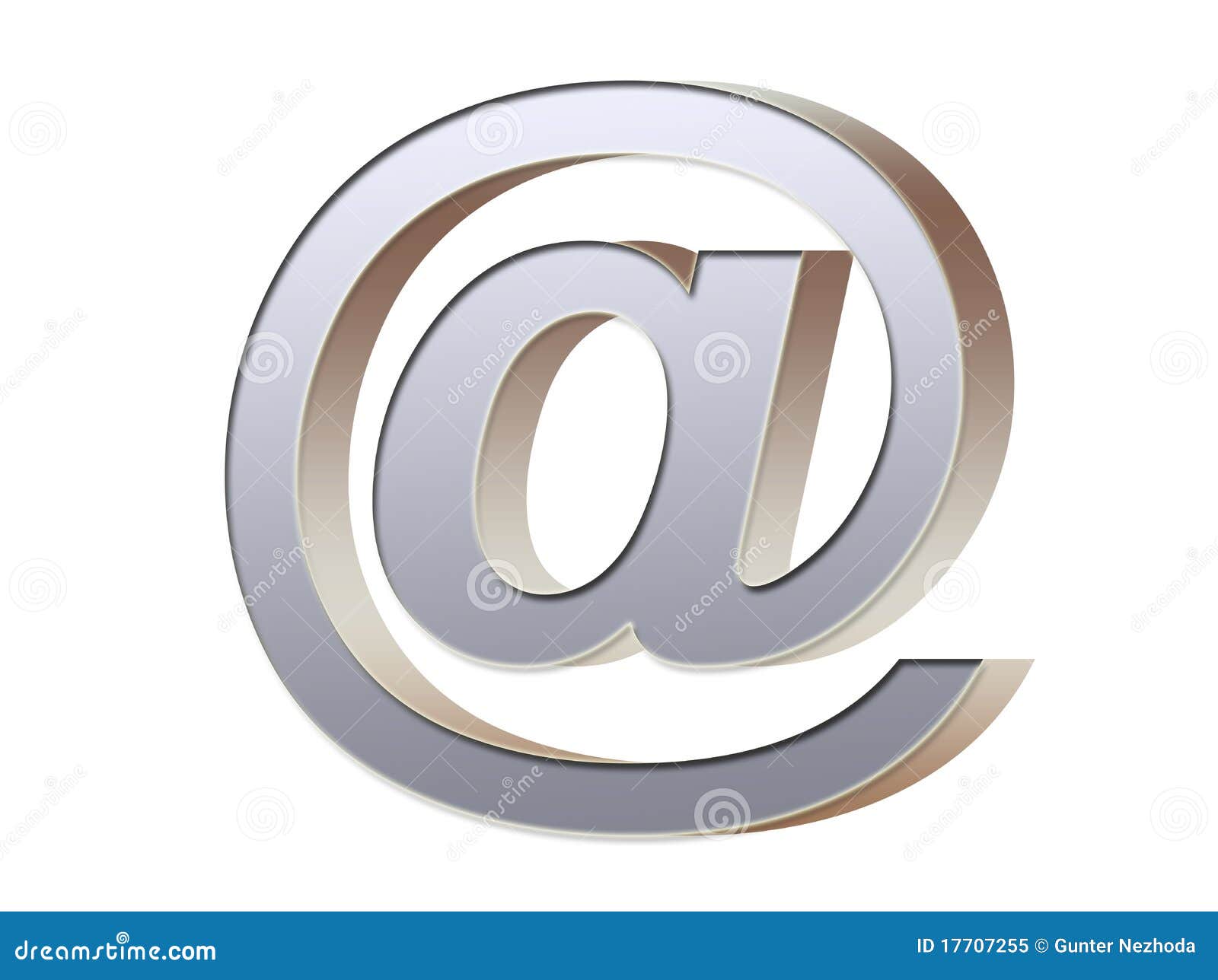 Email at @ symbol stock illustration. Illustration of business - 17707255