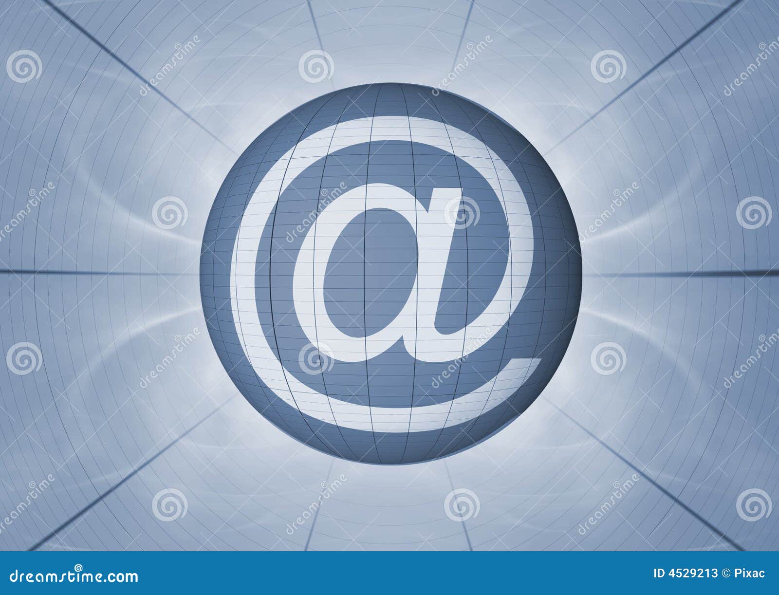At Email Symbol @ stock illustration. Illustration of connection - 4529213